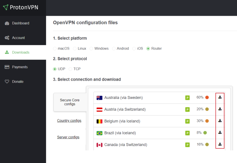 ProtonVPN Manual OpenVPN Setup - DD-WRT OpenVPN Support