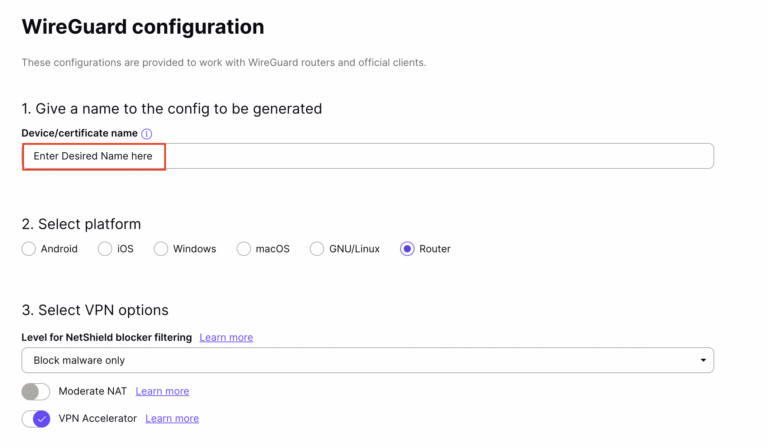 ProtonVPN WireGuard Setup - DD-WRT WireGuard Support