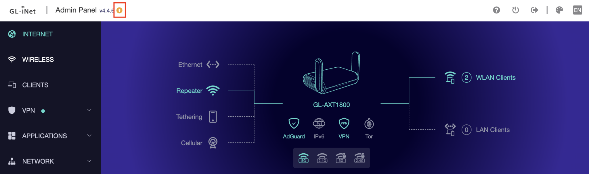 GL.iNet Access Router Settings and Firmware Upgrade