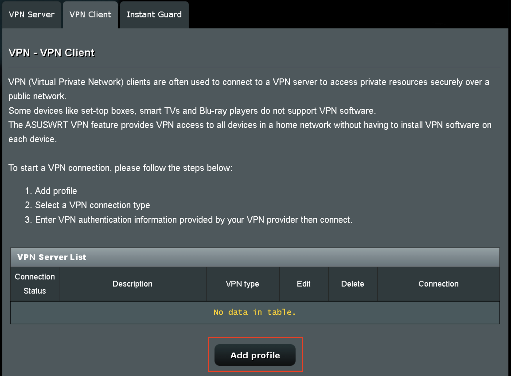 NordVPN Asus AX1800S OpenVPN Setup