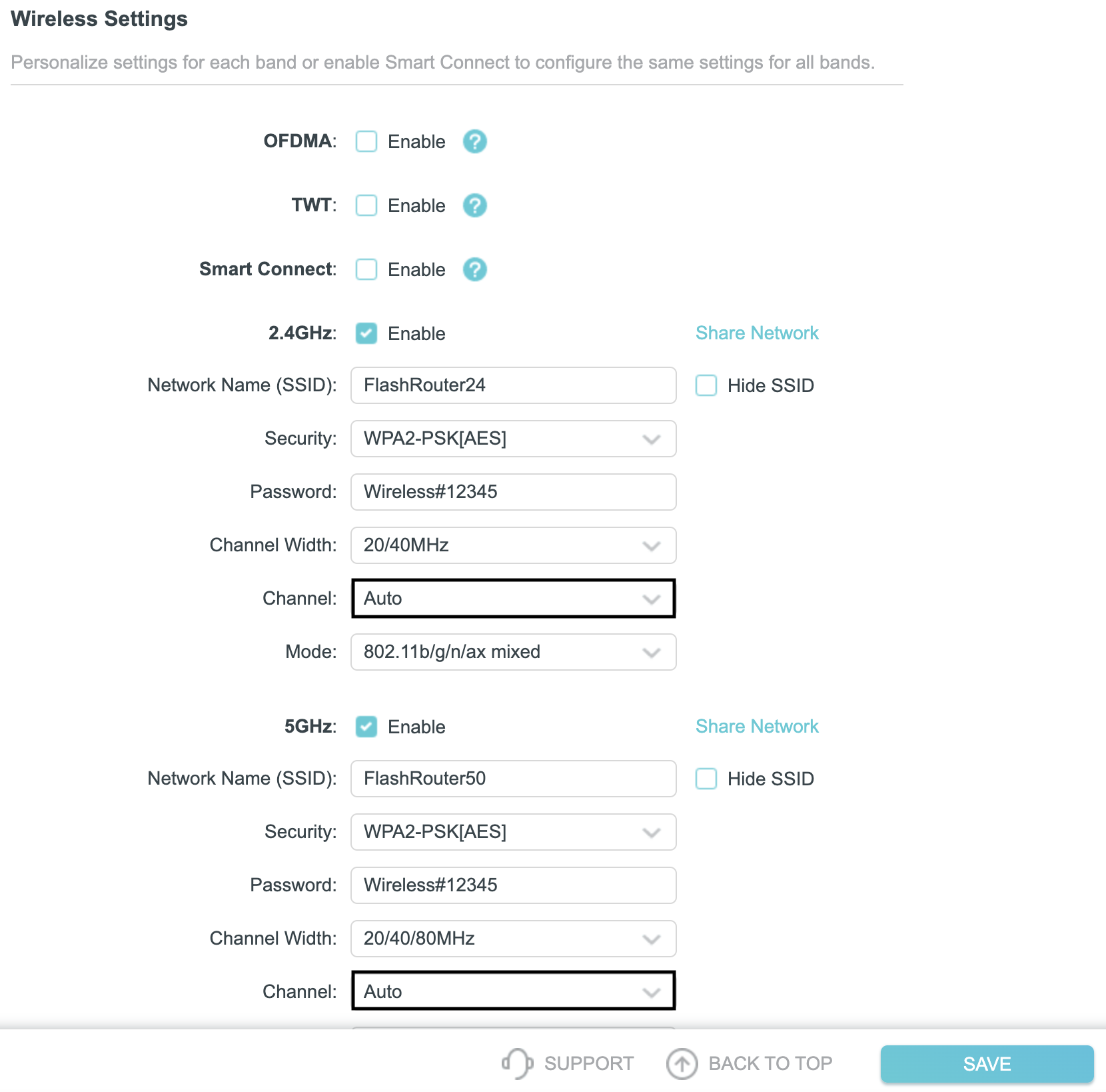TP-Link Change Wireless Channel