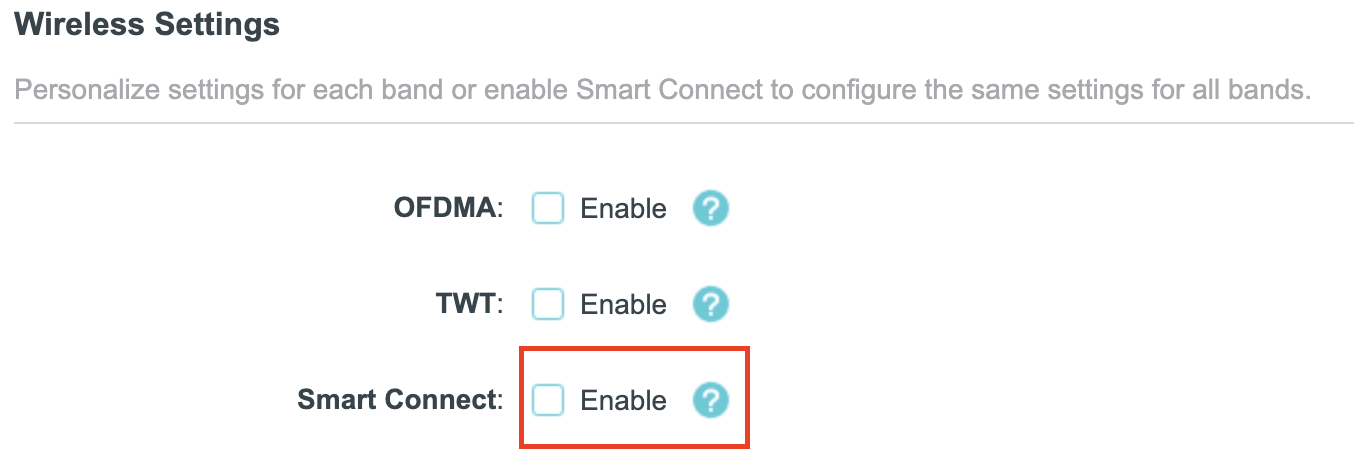 TP-Link Merge or Separate 2.4GHz and 5GHz Wi-Fi TP-Link Merge or Separate 2.4GHz and 5GHz Wi-Fi