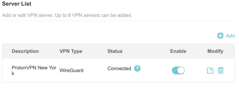 ProtonVPN TP-Link WireGuard Setup