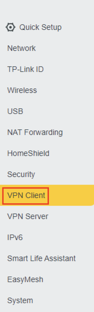 PrivateInternetAccess (PIA) TP-Link OpenVPN Setup
